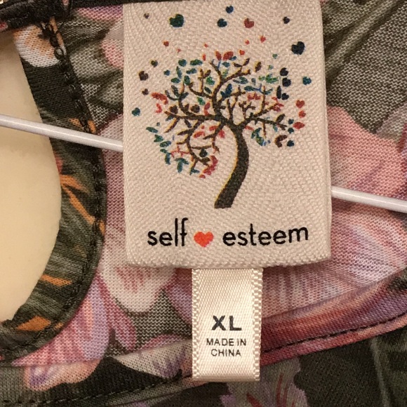 Self Esteem | Tops | Self Esteem Brand Floral Ladies Open Shoulder Top ...